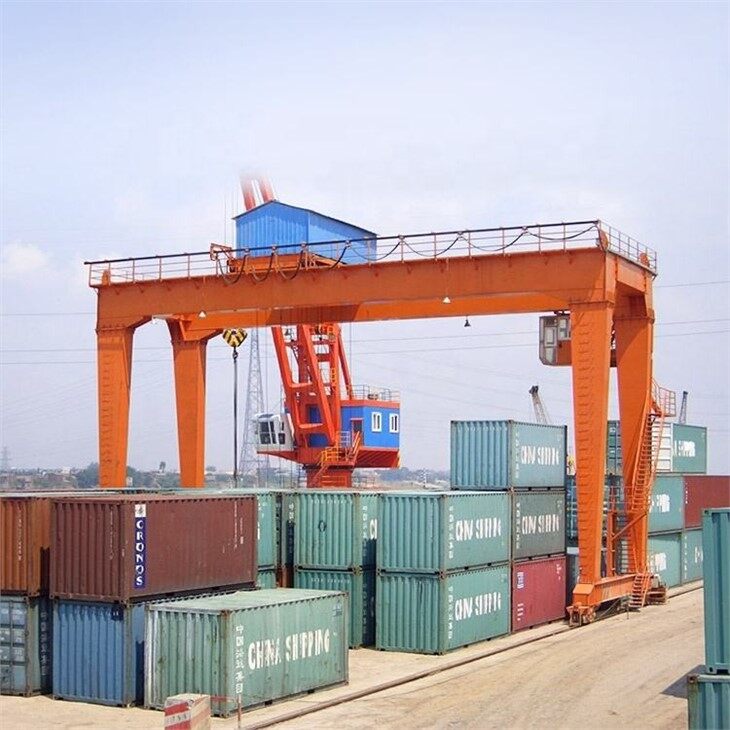 China 45 Ton RMG Container Gantry Crane Double Beam Manufacturers ...