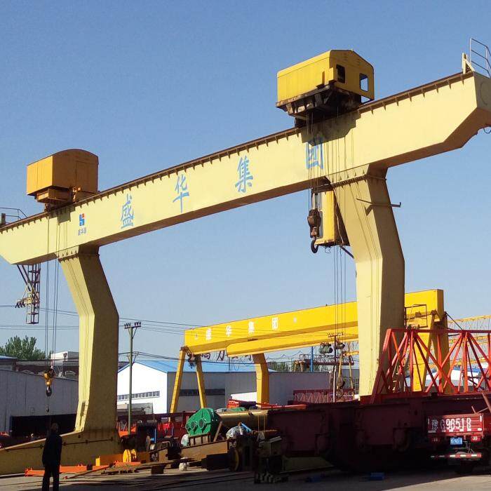 China L Shape Leg MDG Model Single Beam Gantry Crane With Side-mounted ...