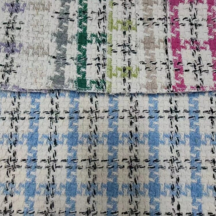 China Check Tweed Woven Fabric Suppliers Factory - Check Tweed Woven ...