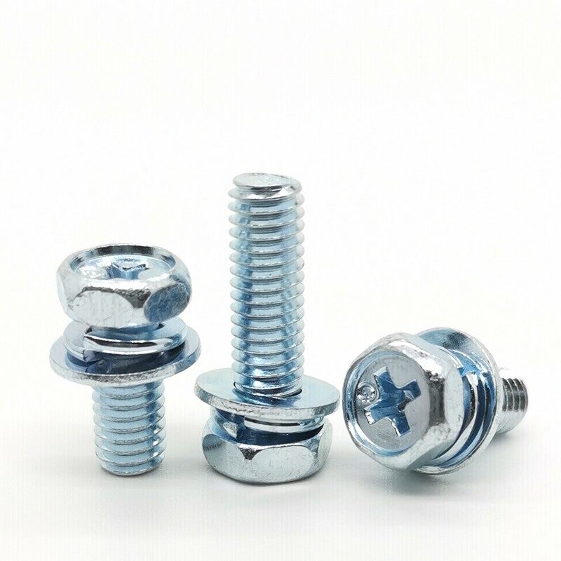 China Cross Recessed External Hexagonal Three-combination Screws ...